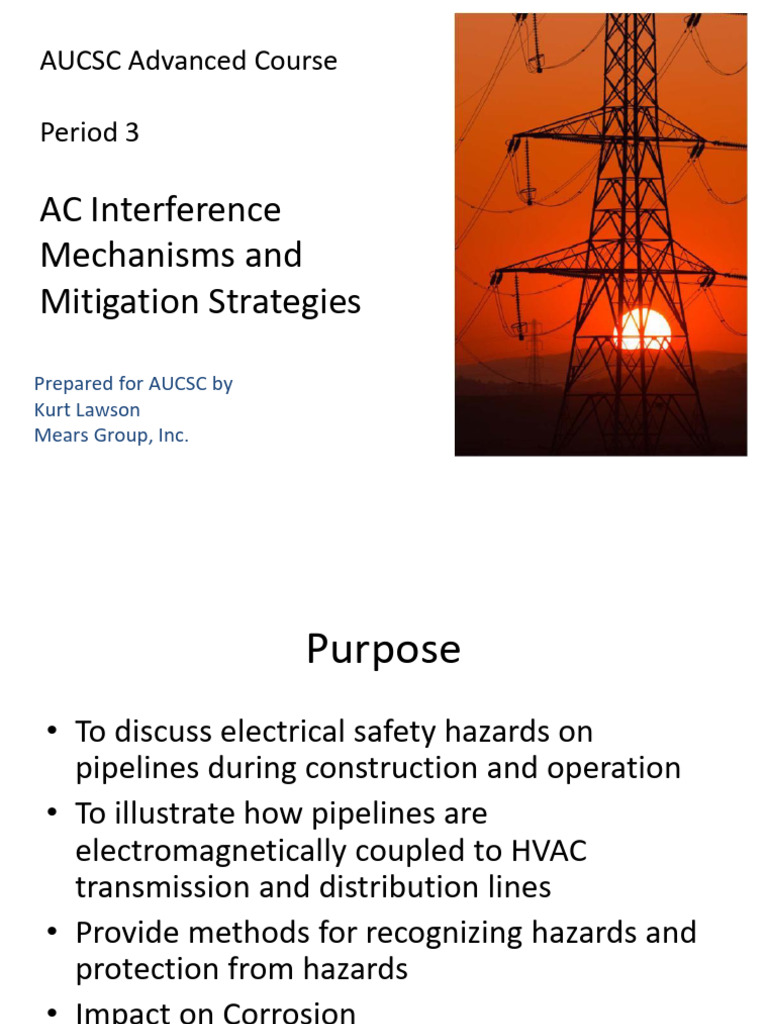 AC Interference Mechanisms and Mitigation Strategies | PDF