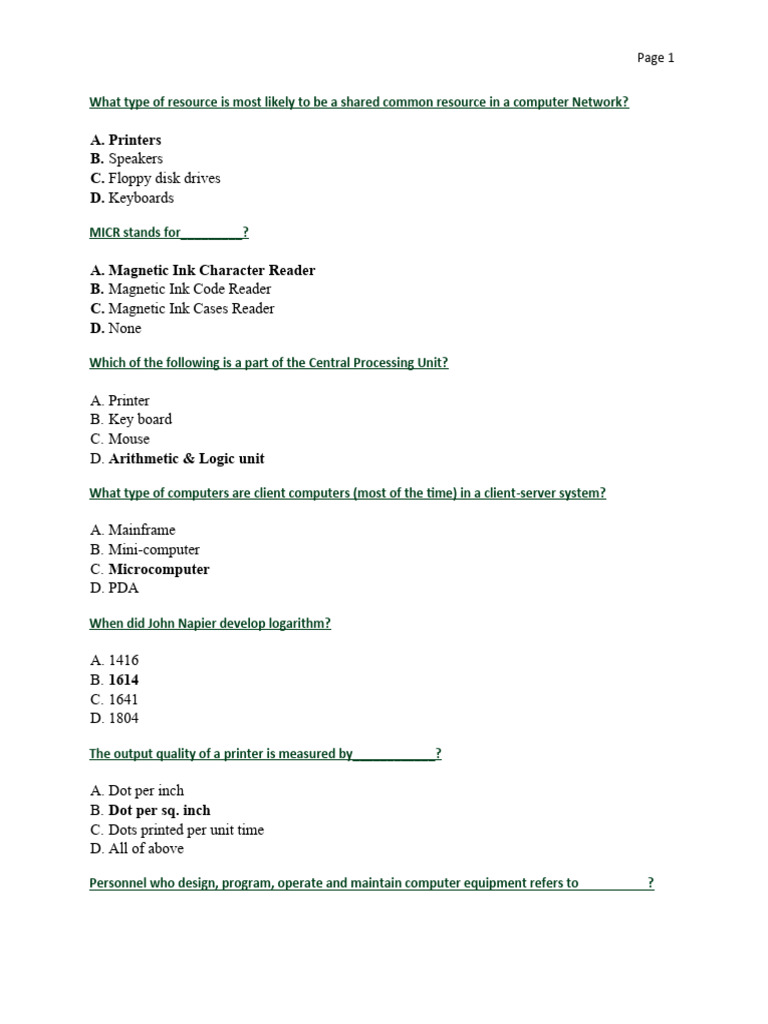 Computer Revised | PDF