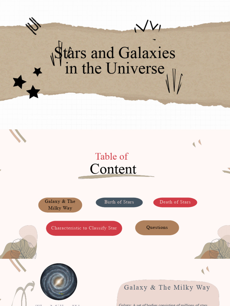 Stars and Galaxies Aka Sandg | PDF