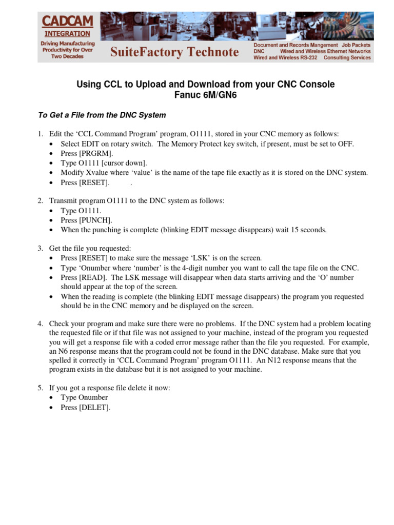 Fanuc6m | PDF | Computer File | Information Technology