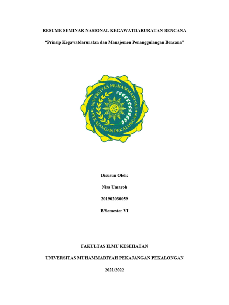 Resume Gadar Nisa | PDF