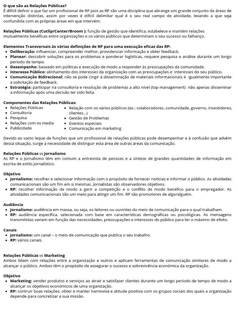 O Que São As Relações Públicas É Difícil Definir o Que Faz Um ...