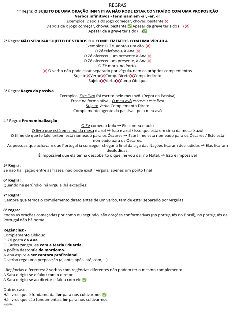 REGRAS | PDF