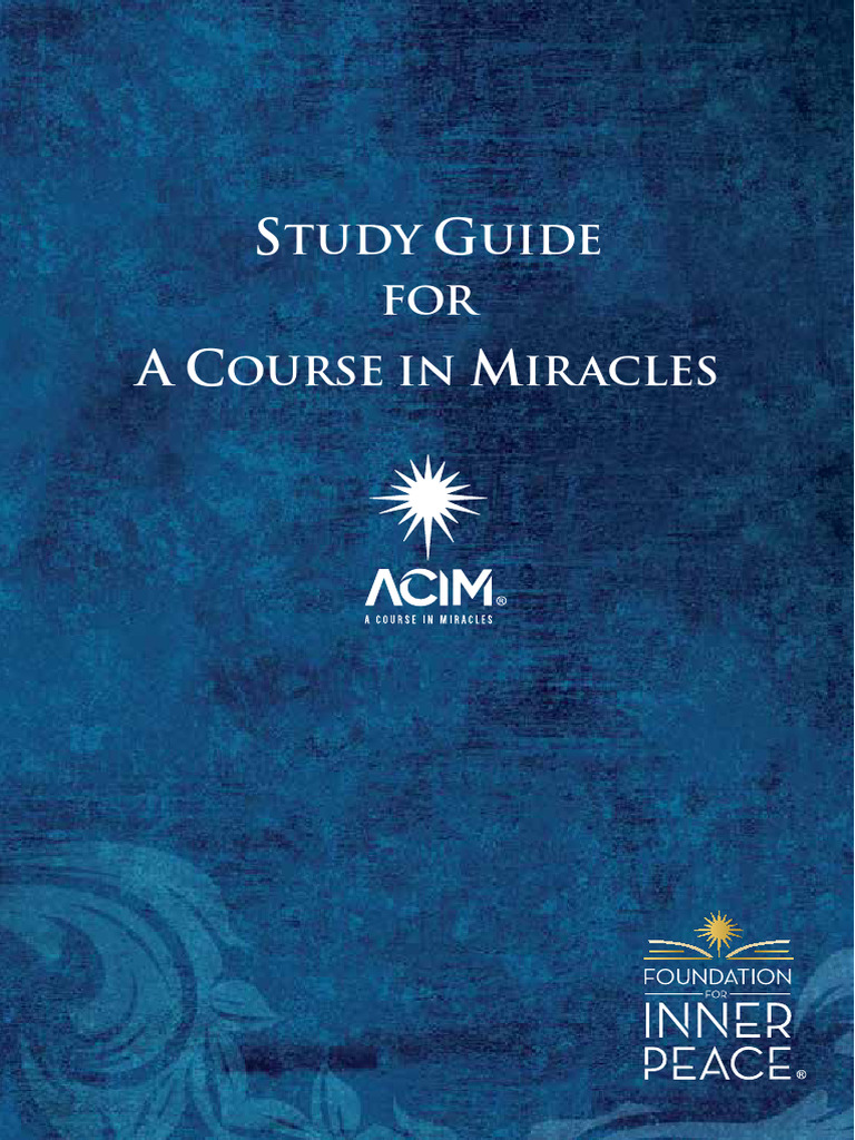 English ACIM Study Guide | PDF