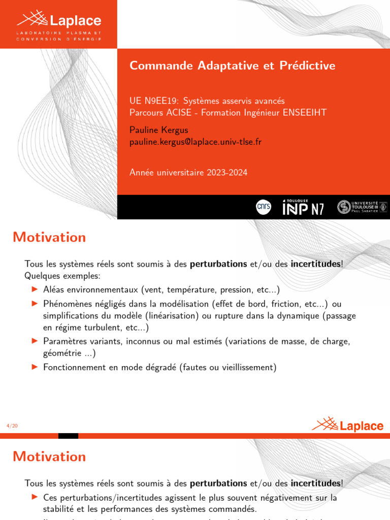 1-Rem Commande - Prédictive | PDF | Analyse numérique | Optimisation mathématique