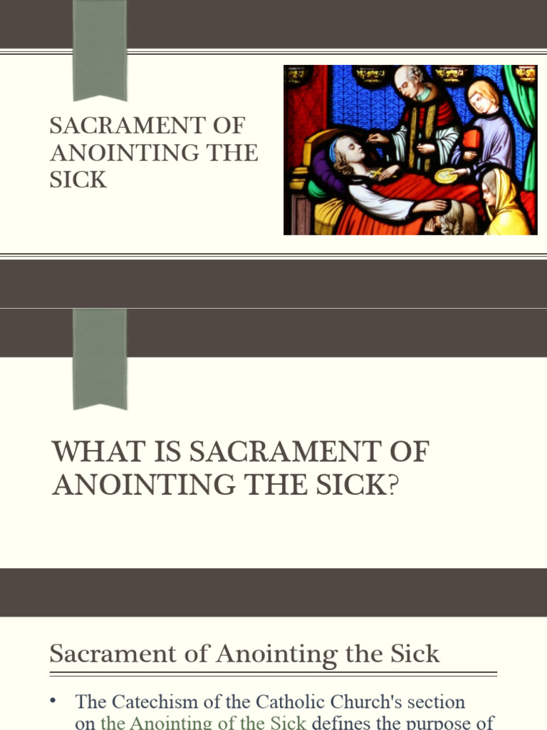 Sacrament of Anointing The Sick | PDF | Sacraments | Christian Worship ...