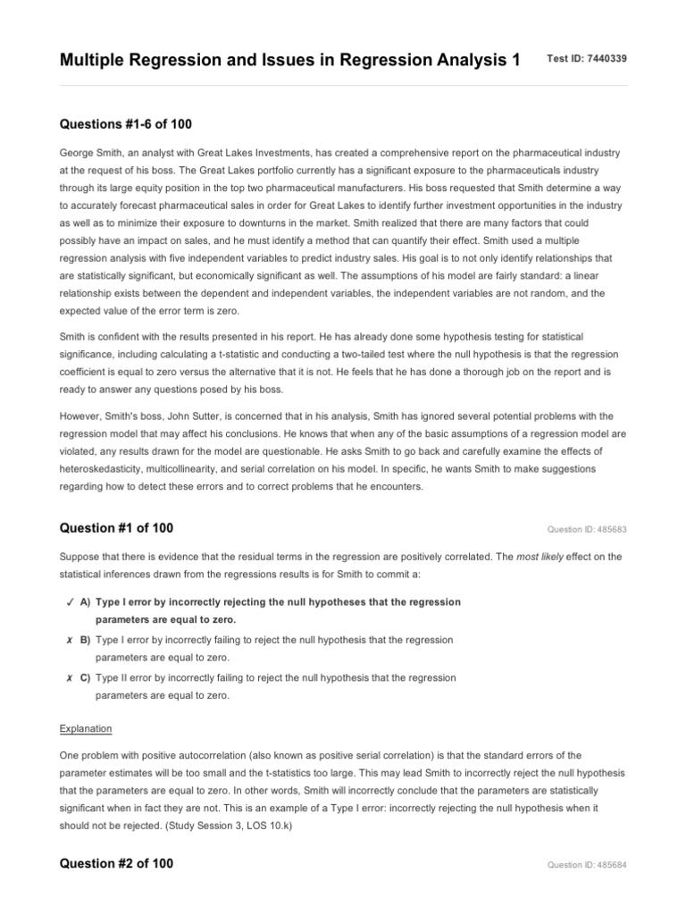 02 Multiple Regression and Issues in Regression Analysis-1 | PDF | Multicollinearity ...