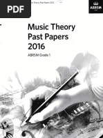 ABRSM Grade 1 Theory Test Paper | PDF | Musicology | Classical Music