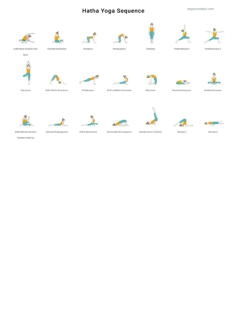 Hatha Yoga Sequence | PDF