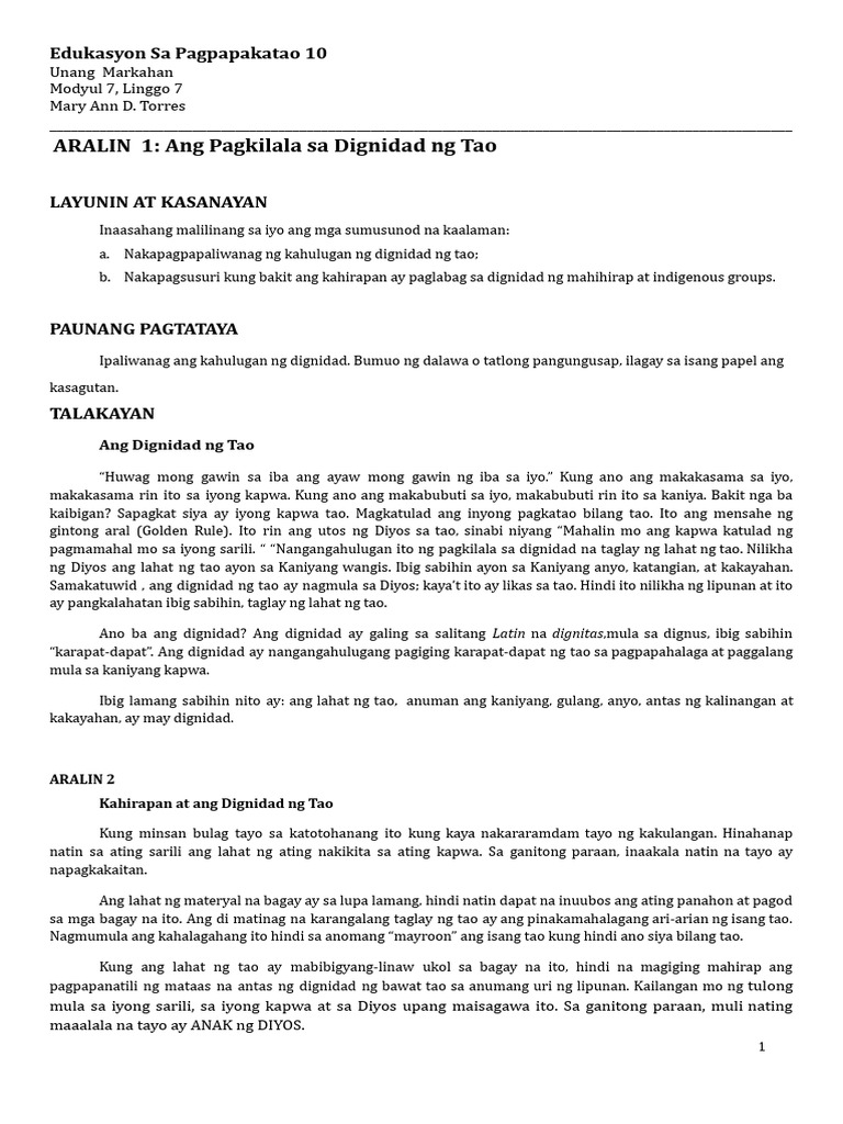 ESP-10-Quarter-1-MODULE-7.docx | PDF