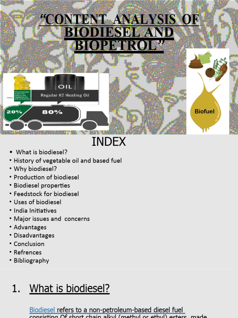 Presentation Palak | PDF | Biodiesel | Diesel Fuel