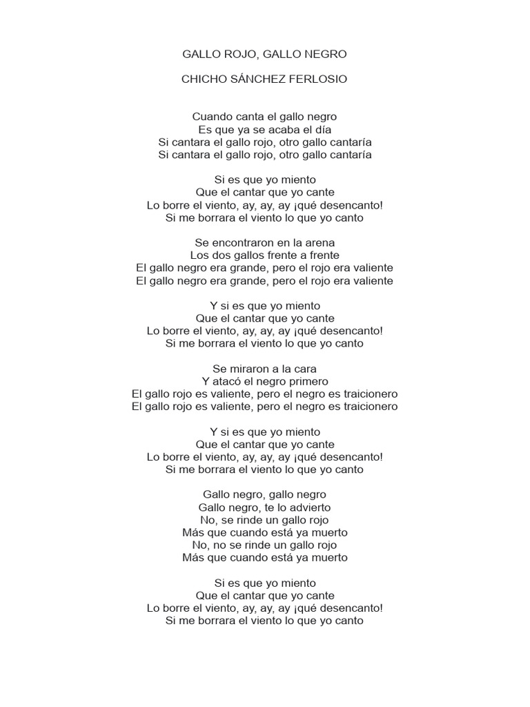 gALLO ROJO GALLO NEGRO | PDF | Arte
