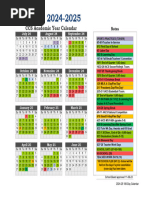 DSBN Secondary School Year Calendar | PDF