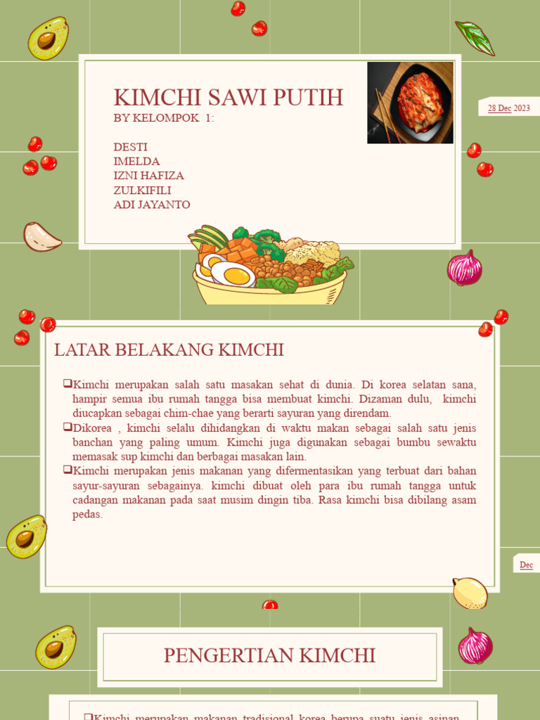 Kimchi by Kel 1 | PDF | Gaya Hidup