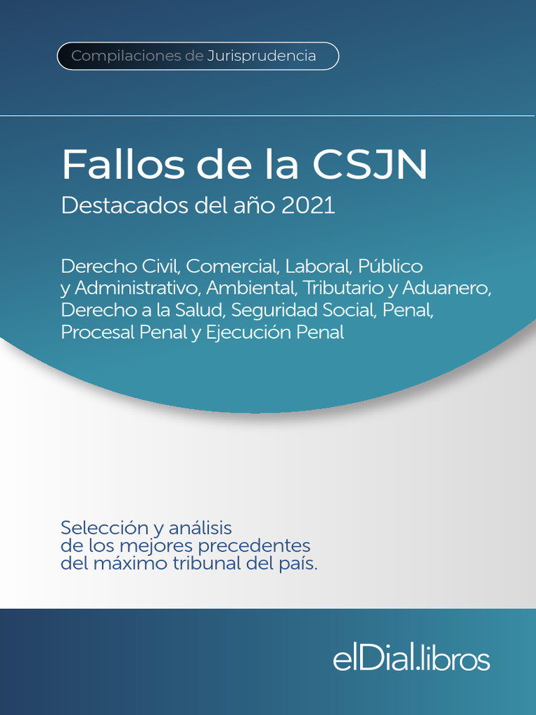 Fallos de La CSJN 2021 | PDF | Derecho laboral | Precedente