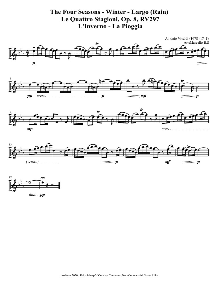 VIVALDI-Score and Parts | PDF | Classical Compositions | Orchestral Music