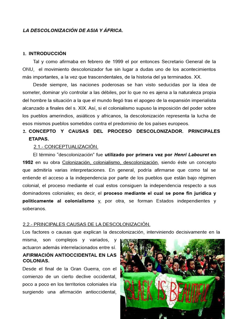 La Descolonizacion | PDF