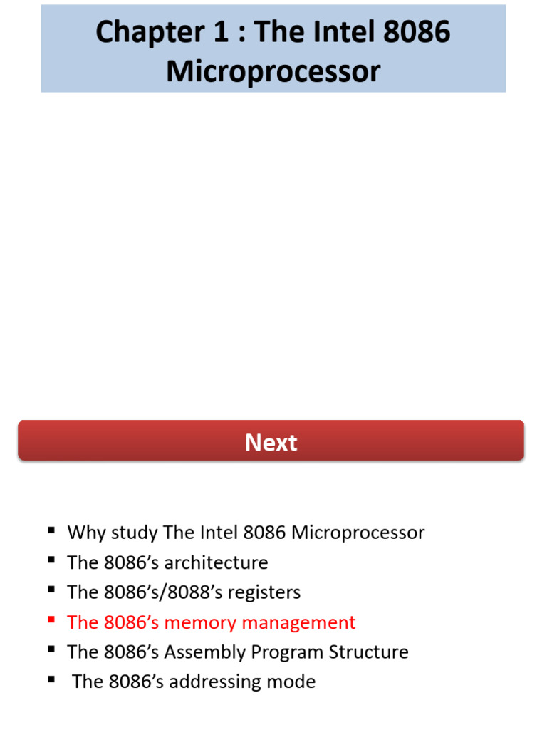 2 - 8086 Memory Management-1 | PDF