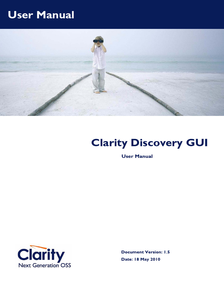 Clarity Discovery GUI User Manual 1.5 | PDF | Databases | Computer Network