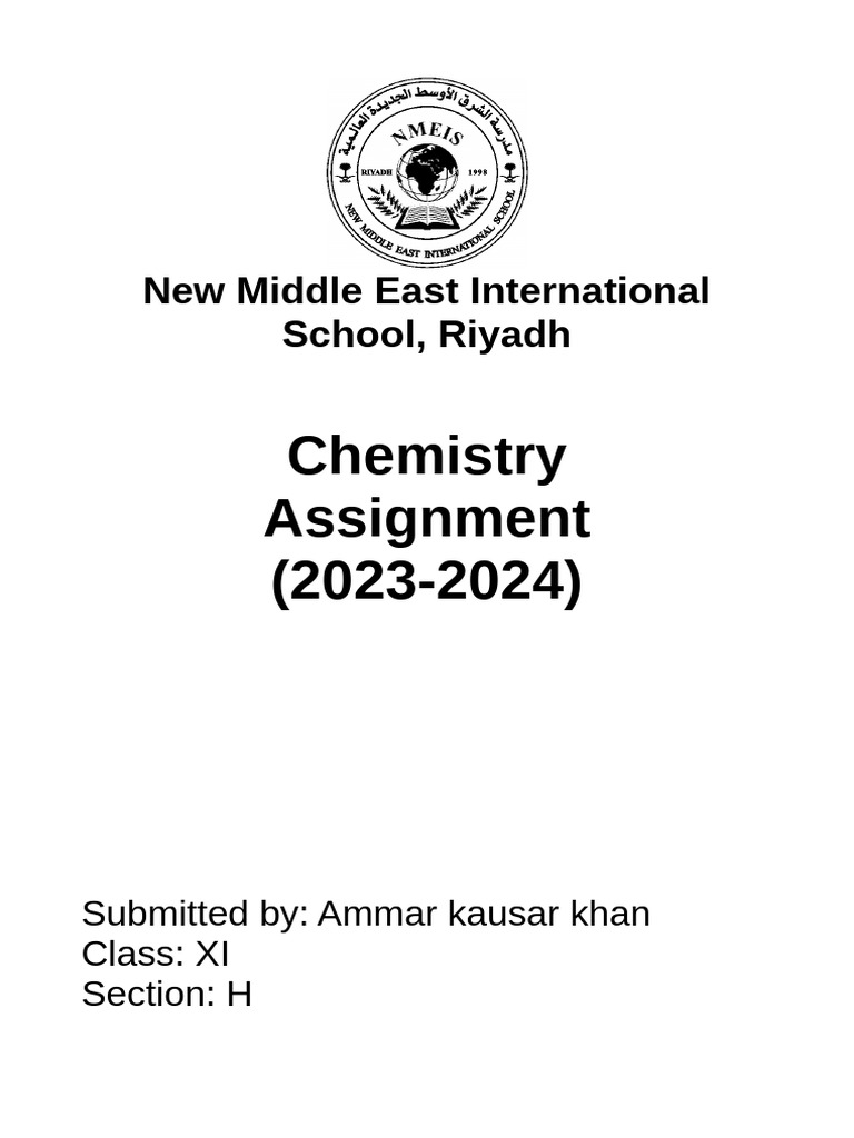 Chemistry Project - Ammar | PDF