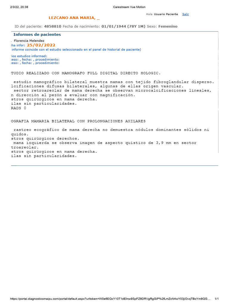 Carestream Vue Motion | PDF