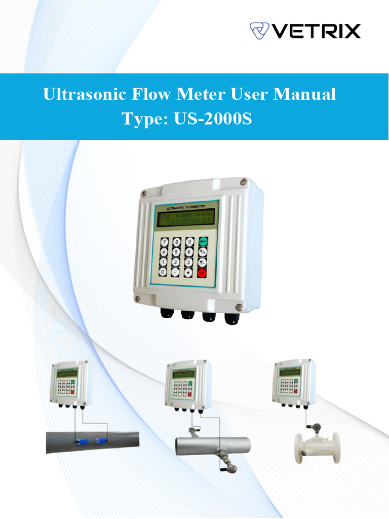 Ultrasonic Flow Meter User Guide | PDF | Flow Measurement | Pipe (Fluid ...
