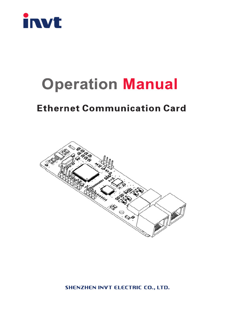 Ethernet Communication Card Manual_V1.1 | PDF