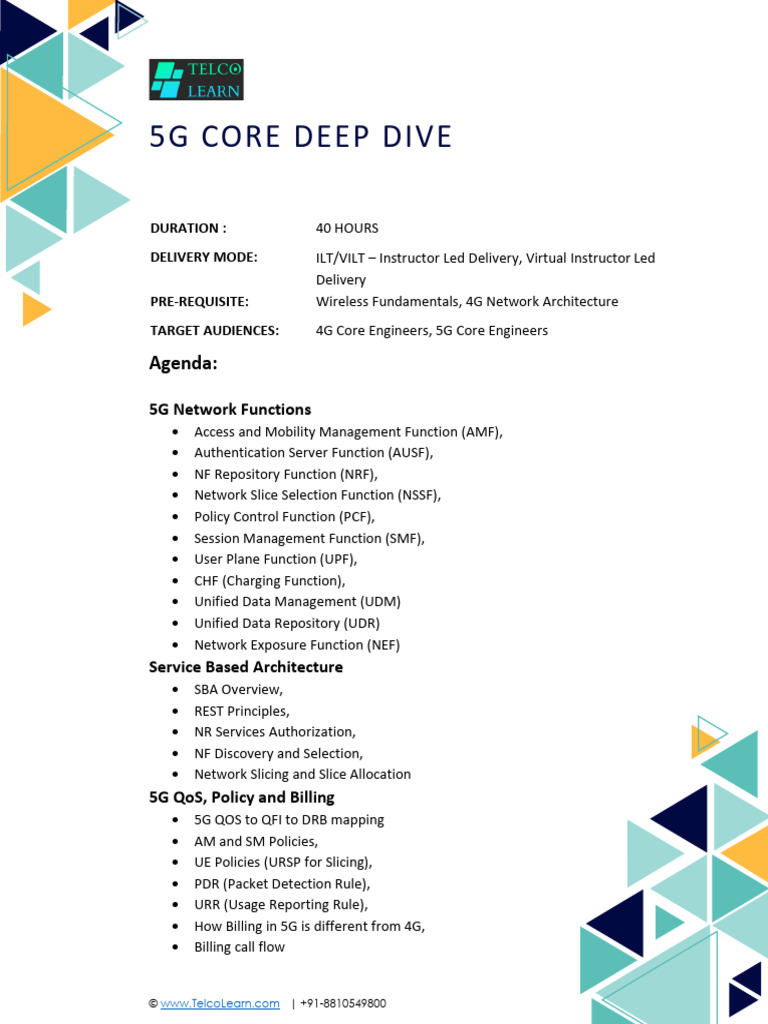 5G Core Deep Dive | PDF | Computer Architecture | Telecommunications