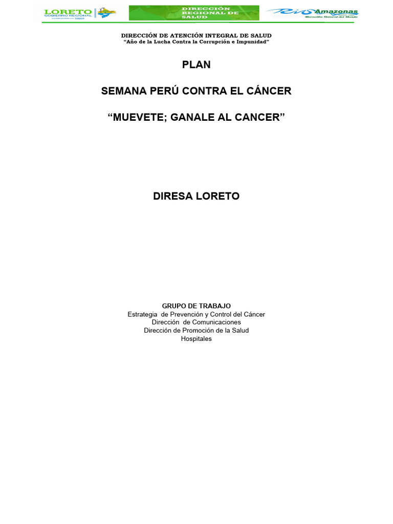 Semana Peru Contra El Cancer | PDF