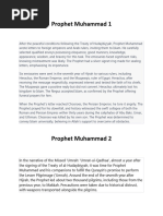 Prophet Muhammad - 27 Battles in 8 Years With Disbelievers. | PDF | History