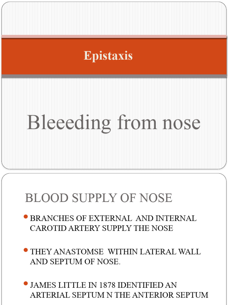 Epistaxis | PDF