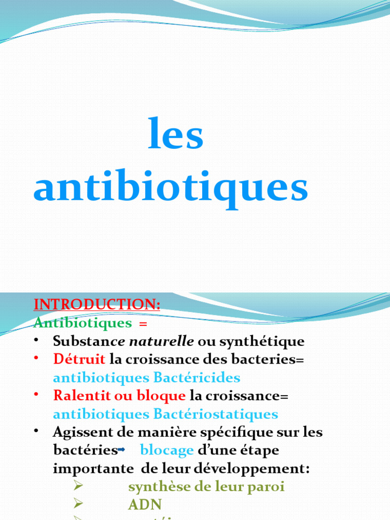 Antibiotique 5 | PDF | Pénicilline | Antibiotiques