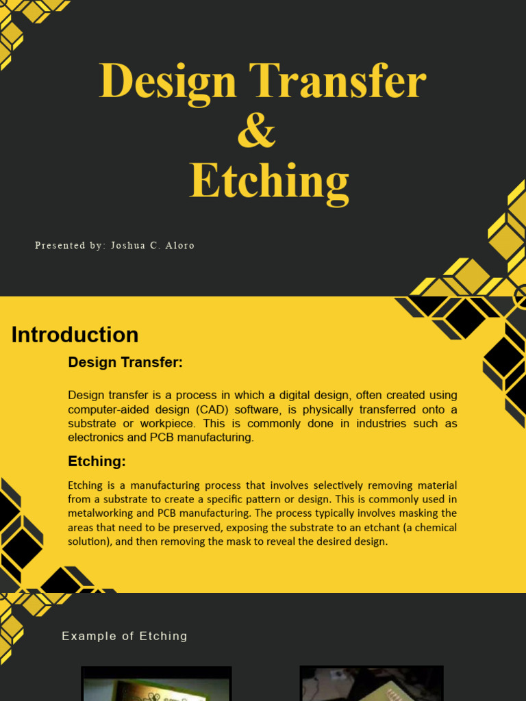 Design Transfer & Etching | PDF