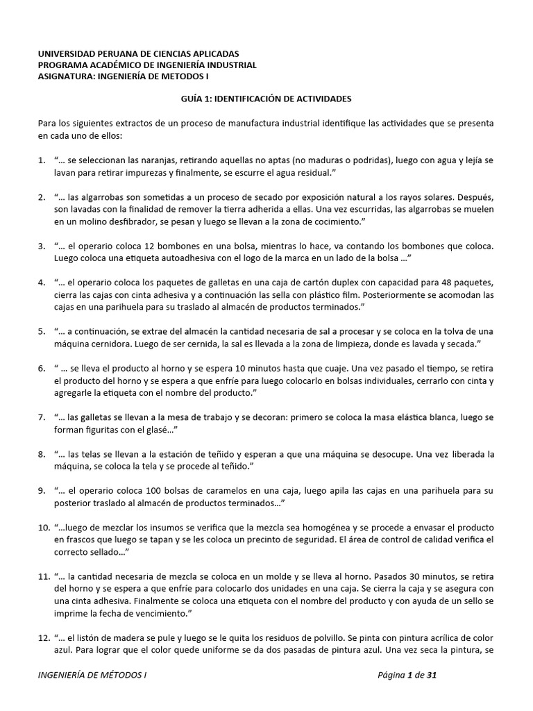 Separata de Ejercicios Propuestos-1 - 1unidad | PDF