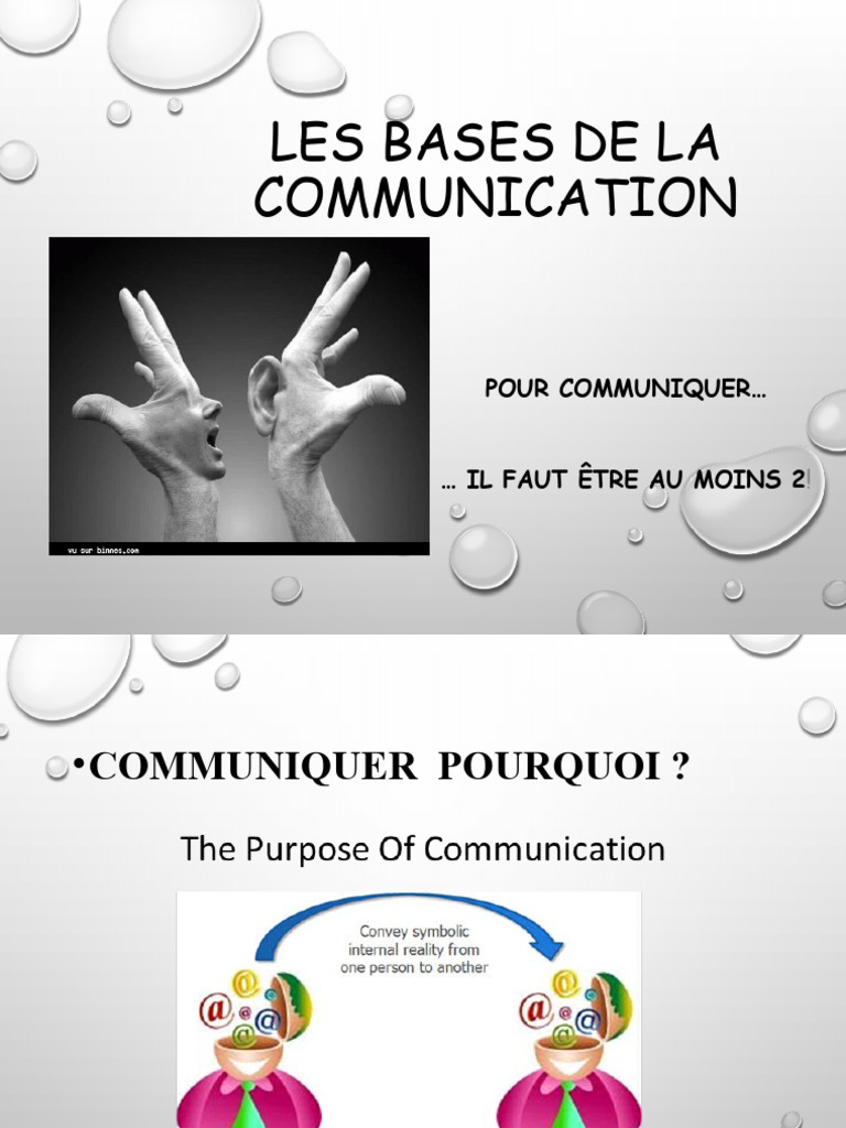 Les Bases de La Communication | PDF