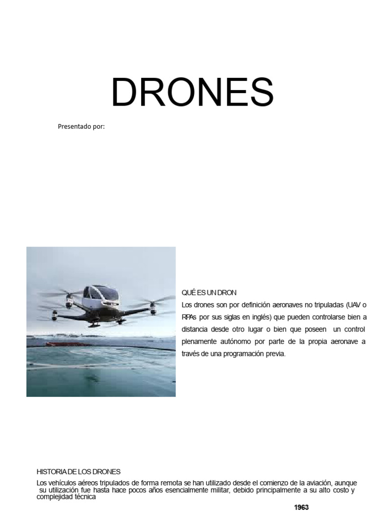 Presentación Drones Class | PDF