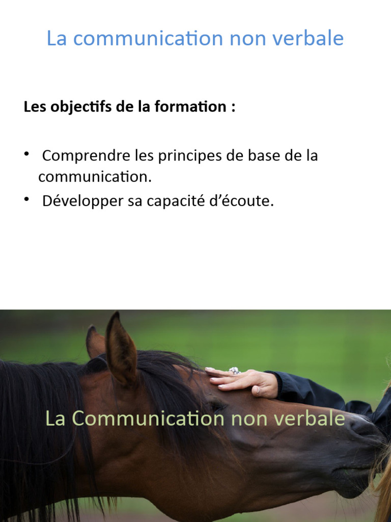 La Communication Non Verbale | PDF | Communication non verbale | la communication