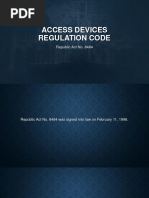 RA 8484 - Access Devices Act | PDF | Credit Card | Fee