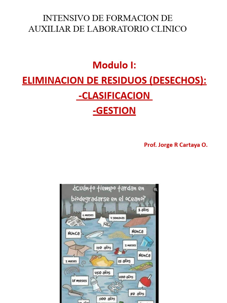 I Desechos Biologicos | PDF | Residuos | Laboratorios