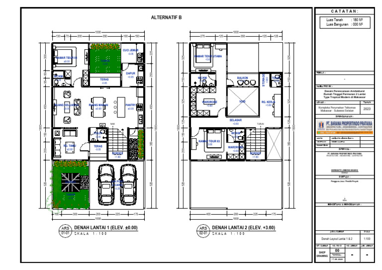 Denah Layout Alteratif B | PDF