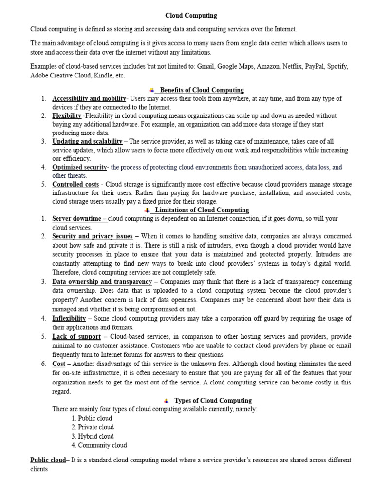 Cloud Computing Pdf Cloud Computing Software As A Service