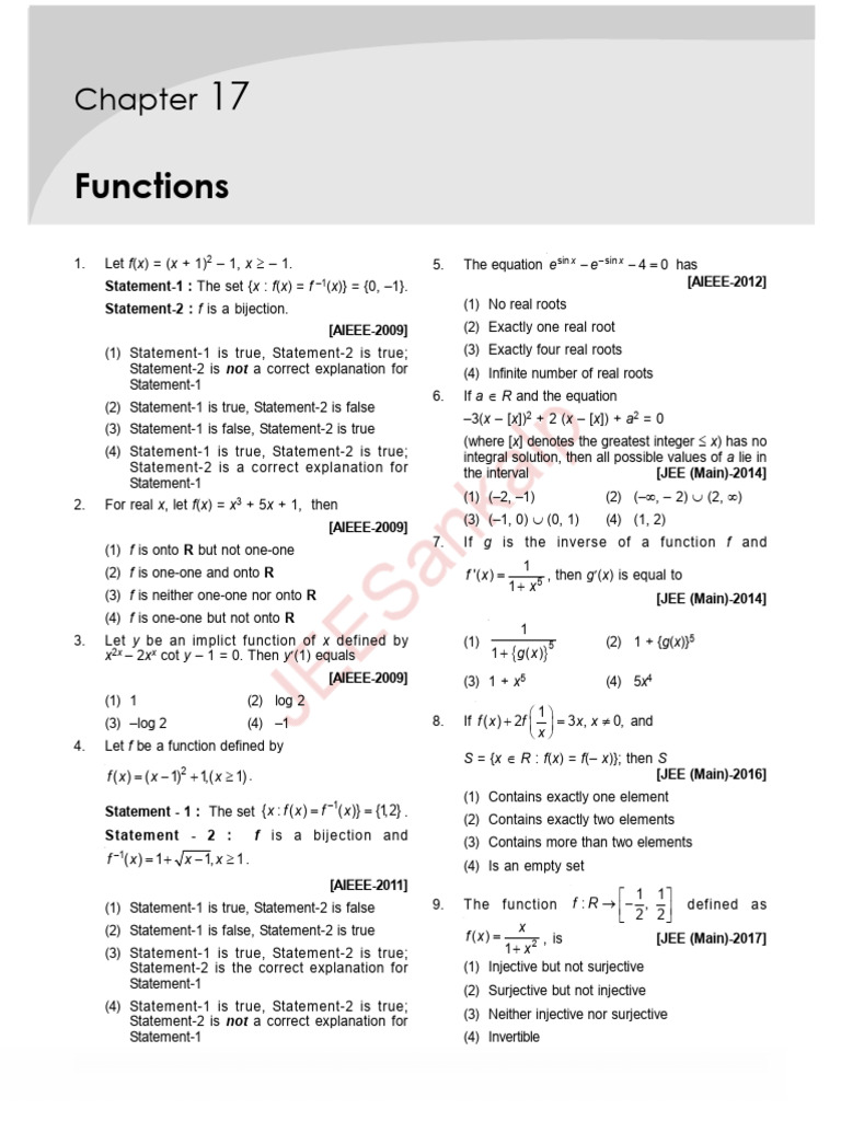 17.functions Watermark | Download Free PDF | Function (Mathematics ...