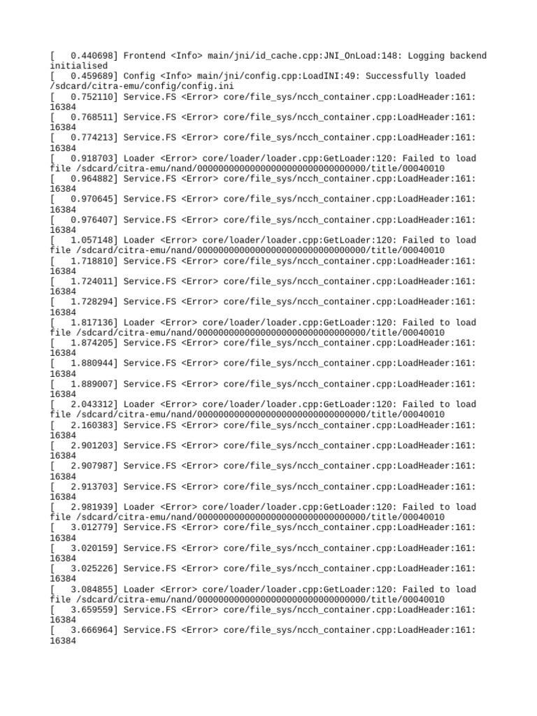 Citra Log | PDF | Software | Computer Architecture