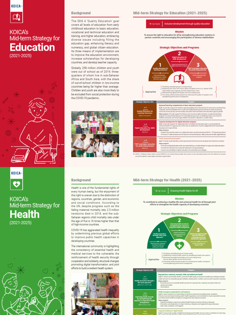 (ENG) KOICA's Mid-Term Strategy (2021-2025) | Download Free PDF | Wash ...