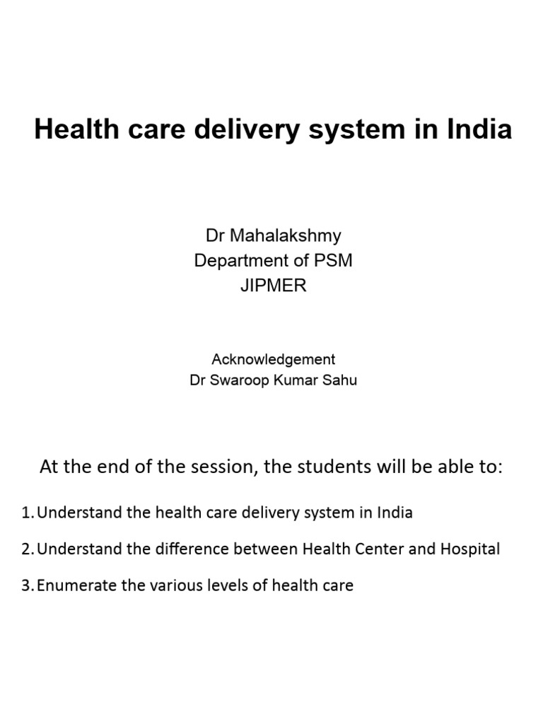 Health Infrastructure Pdf