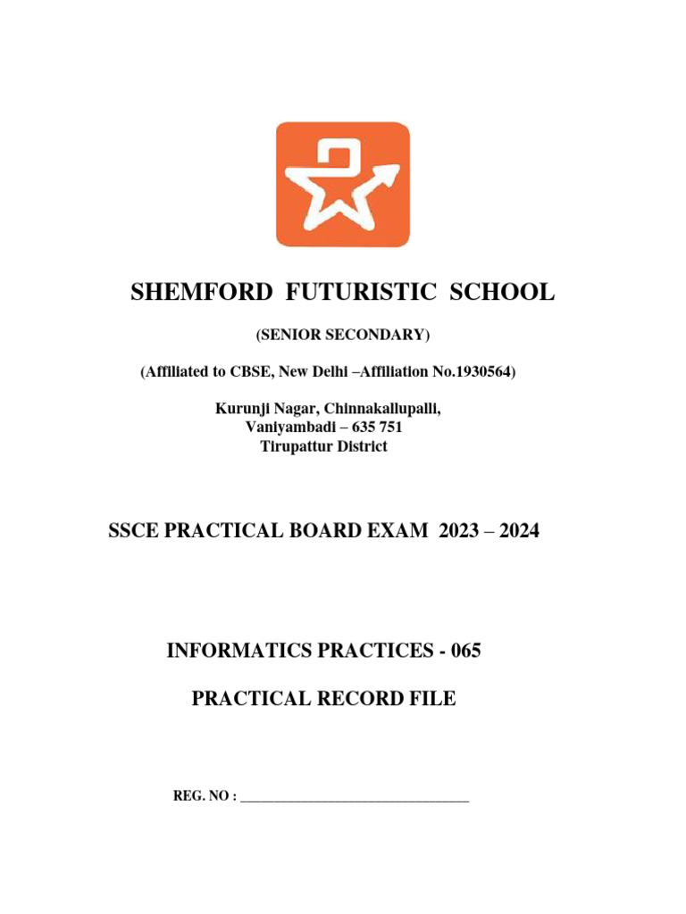 Class 12 - IP - Practical File - Finalised | PDF