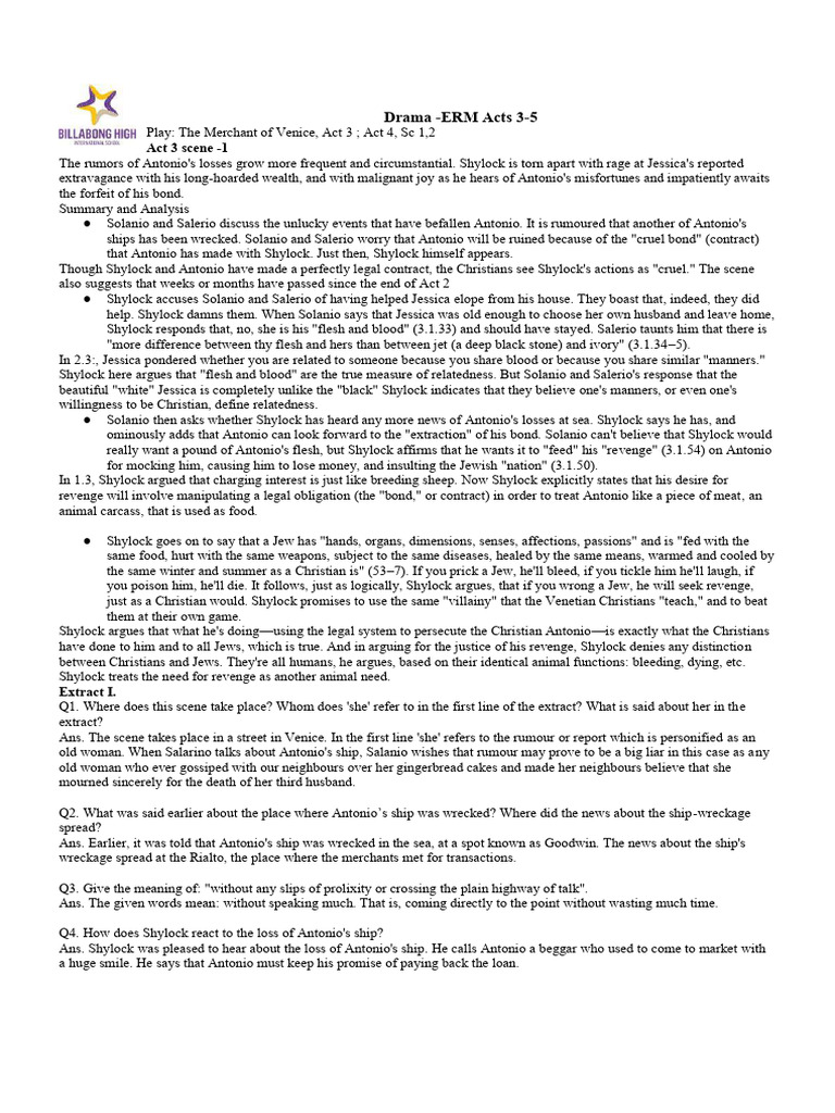 ERM Grade 10 English Literature 2023 24 PDF | Download Free PDF | The ...