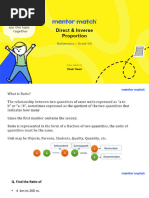 Class-8-Mathematics-Worksheet-DIRECT AND INVERSE PROPORTION | PDF | Speed