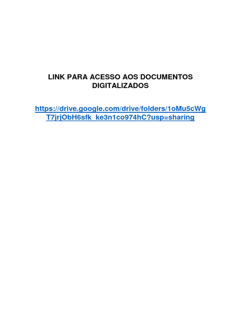 Link para Acesso Aos Documentos Digitalizados: T7Jrjobh6Sfk - Ke3N1Co974Hc?Usp Sharing | PDF ...