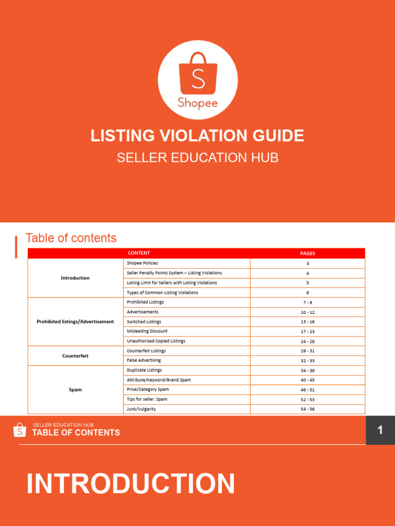 (MY) Listing Violation Guide | PDF